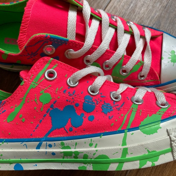Converse | Shoes | Rare Paint Splatter Converse | Poshmark